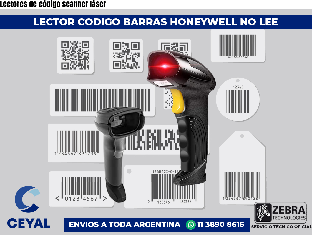 Lectores de código scanner láser | Respuesto Zebra