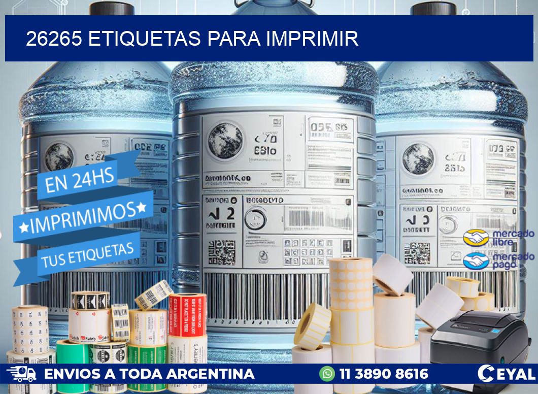 26265 etiquetas para imprimir | Respuesto Zebra